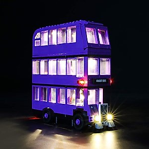 GEAMENT LED Light Kit Compatible with The Knight Bus - Lighting Set for 75957 Building Model (Model Set Not Included)