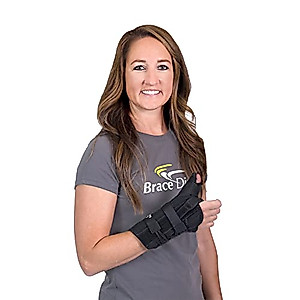 Brace Direct Universal Wrist and Thumb Stabilizer Splint, Spica and Medical Brace - Arthritis, Tendonitis, Gamekeepers, De Quervain's Tenosynovitis, Fracture Forearm Support Cast, Pain Relief
