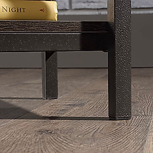 Sauder,3 shelves North Avenue Bookcase, Smoked Oak finish