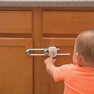 Safety 1st Outsmart Slide Lock Four Pack, White, 4 Pack