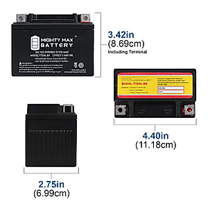 Mighty Max Battery YTX4L-BS Replacement for Scooter HONDA NB50 Aero 50CC 85-'87 Battery