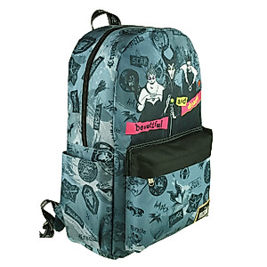 KBNL Classic Disney Villains Backpack with Laptop Compartment for School, Travel, and Work (Villains), Multicolor, Large