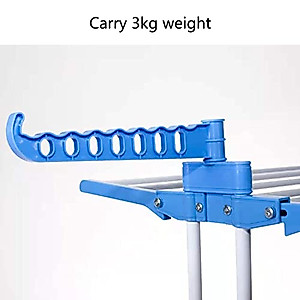 WXFKLDJ 4-Tier Clothes Drying Rack, Movable Clothes Drying Rack with Casters for Indoor/Outdoor for Drying Clothes, Bed Covers, Shoes, Sofa Covers