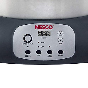 NESCO ITR-01 Digital Infrared Upright Turkey Roaster, Oil Free, 1420 Watts, Silver