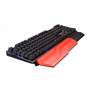 BLOODY B975 Optical Switch Gaming Keyboard Gaming | Fastest Keyboard Switches in Gaming | Full Size | RGB LED Backlit Keyboard | Smooth & Linear Key Feedback | Detachable Wrist-Rest Design