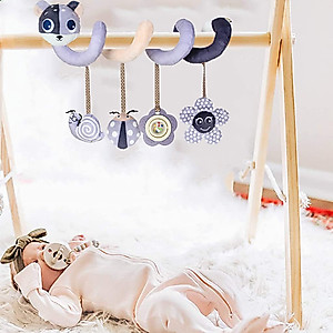 AIPINQI Spiral Activity Toy, Baby car seat Toys,Bed Stroller Toy Comfortable Spiral car seat Toy for Infants Colorful Hanging Toys for Car Seat