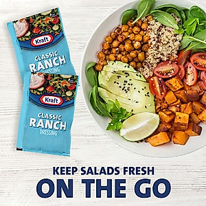 Kraft Ranch Salad Dressing Single Serve Packet (1.5 oz Single Serve Packets, Pack of 60)