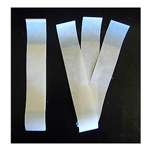 100 SELF Sealing Blank White Currency Straps Bands Money Bill Band Strap