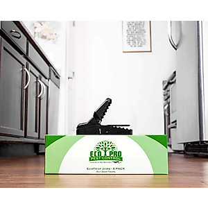 Rat Snap Traps by Eco Pro Pest Control | 6-Pack Snapping Rat Traps with Teeth | Reusable Rodent Trap for Indoor & Outdoor Use | Easy Set Up, Quick, & Powerful Rat Trap with a No-Escape Rat Trap Snap