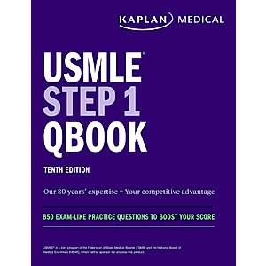 USMLE Step 1 Qbook: 850 Exam-Like Practice Questions to Boost Your Score (USMLE Prep)