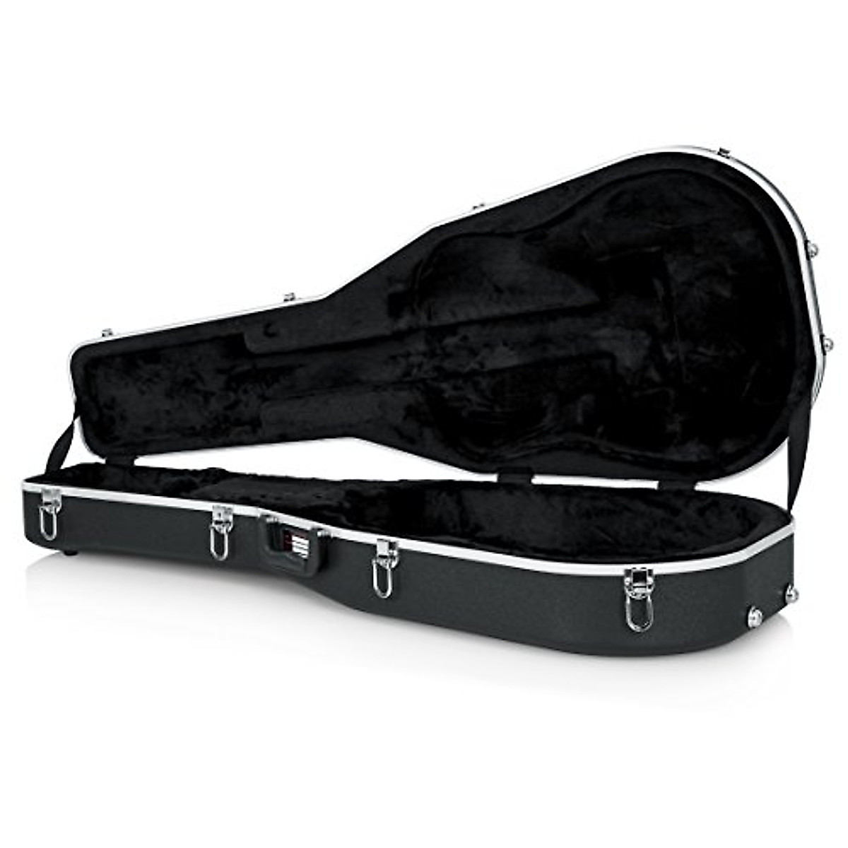 Gator Cases Deluxe ABS Molded Case for Dreadnought Style Acoustic Guitars (GC-DREAD),Black
