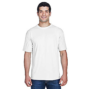 UltraClub Men's Cool & Dry Sport Performance Interlock T-Shirt 5XL WHITE