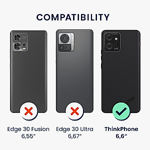 kwmobile Crossbody Case Compatible with Motorola ThinkPhone Case - TPU Silicone Cover with Strap - Black