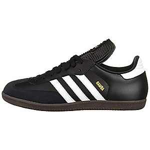 adidas Men's Samba Classic Soccer Shoe,Black/Running White,10.5 M US