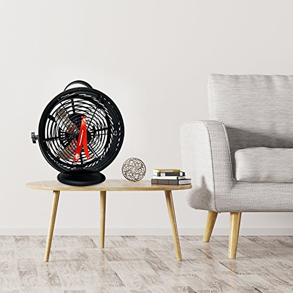 Himalayan Breeze HBM-7015A24 Matte Black, Portable Fan, Adds and Unique Ambiance to Any Room by WBM