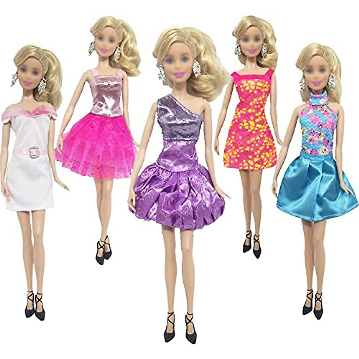 SOTOGO 56 Pieces Doll Clothes and Accessories for 11.5 Inch Girl Boy Doll Clothes Different Occasions Include 20 Sets Handmade Doll Dresses/Casual Clothes/Swimsuit/Sportswear and 18 Pairs Shoes