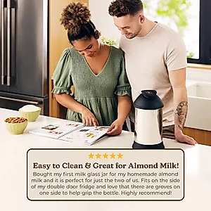 Almond Cow Kitchen Recipe Book, Vegan Cookbook Recipes for Nut Milk Maker, Plant Based Cookbook For Keto, Paleo, & Vegetarian Diets, Drink Recipes For Nut Milk Machine, Ring-Bound, 35 Recipes