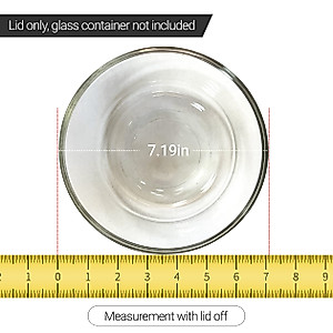 Replacement Lid for Pyrex 6 or 7 Cup Storage Plastic Cover Bowl Dish 7402-PC Blue (2-Pack)