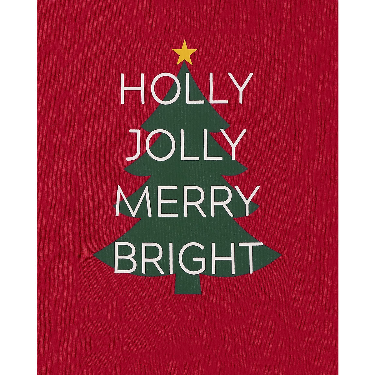 The Children's Place baby girls Family Matching Christmas Holiday Sets, Snug Fit 100% Cotton, Adult, Big Kid, Toddler, Pajama Set, Holly Jolly/Plaid, Medium US