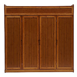 DYRABREST 7 Tier Shoe Storage Cabinet with 4 Doors,Shoe Storage Freestanding Shoe Rack for Entryway with Flip Drawers,Bamboo Shoe Cabinet Shoe Storage Organizer Cabinet Hold up to 20 Pairs