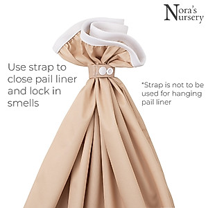 Nora's Nursery Pail Liner for Cloth Diapers - Reusable and Washable - Fits all Standard Diaper Pails - Waterproof Pail Liner with Strap for Diaper Pails, Laundry & Kitchen Garbage Cans (Forest - 2 Pk)