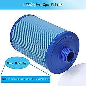 Pww50 Replacement Cartridge Filter Compatible with Pleatco Spa Filter, Hot Tub Filter Replacement Compatible with Unicel 6ch-940, Filbur Fc-0359, 2 Pack