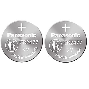 Panasonic CR2477 3V Lithium Cell Battery (Pack of 2)