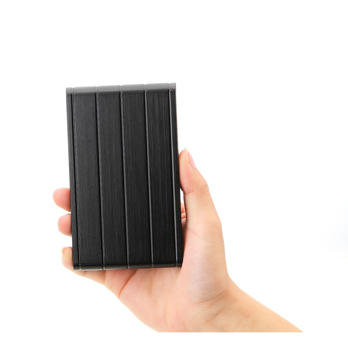 BIPRA USB 3.0 Ultra Slim Hard Drive Enclosure Case for 2.5" SATA Hard Drive Stylish Design GD25603 (Black_GD25603)