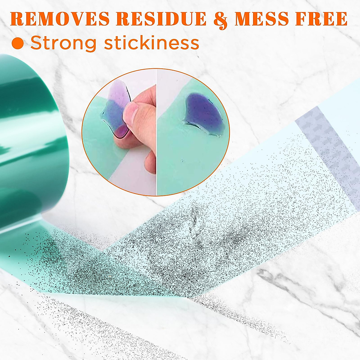 Baowox 2 Rolls 108 FT Resin Tape for Epoxy Resin Molding, Silicone Thermal Adhesive Tape, High Temperature Resistance Epoxy Release Tape for River Tables Hollow Frame Bezels Craft Pendant