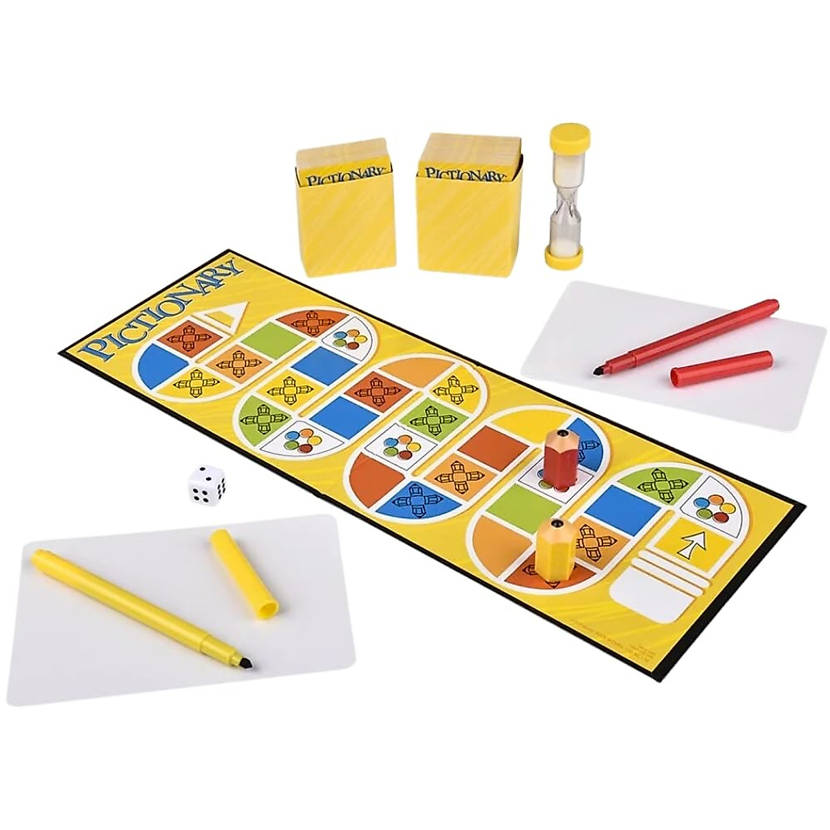 Mattel Games Pictionary Board Game, Drawing Game for Kids, Adults and Game Night with Dry Erase Markers and Boards