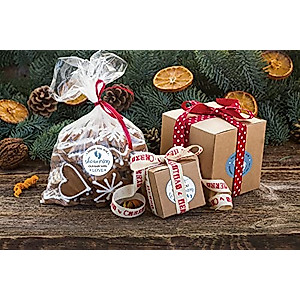 80 Pieces Cute Blue Feet Thank You Stickers, Baby Shower Birthday Party Decorate Boy Footprint Party Gift Wrap Bag Label Decorations, 4 Design Stickers