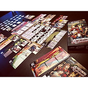 Chronicles of Crime Welcome to Redview Board Game EXPANSION | Mystery Game | Cooperative Game for Kids and Adults | Ages 12+ | 1-4 Players | Avg. Playtime 60-90 Mins | Made by Lucky Duck Games