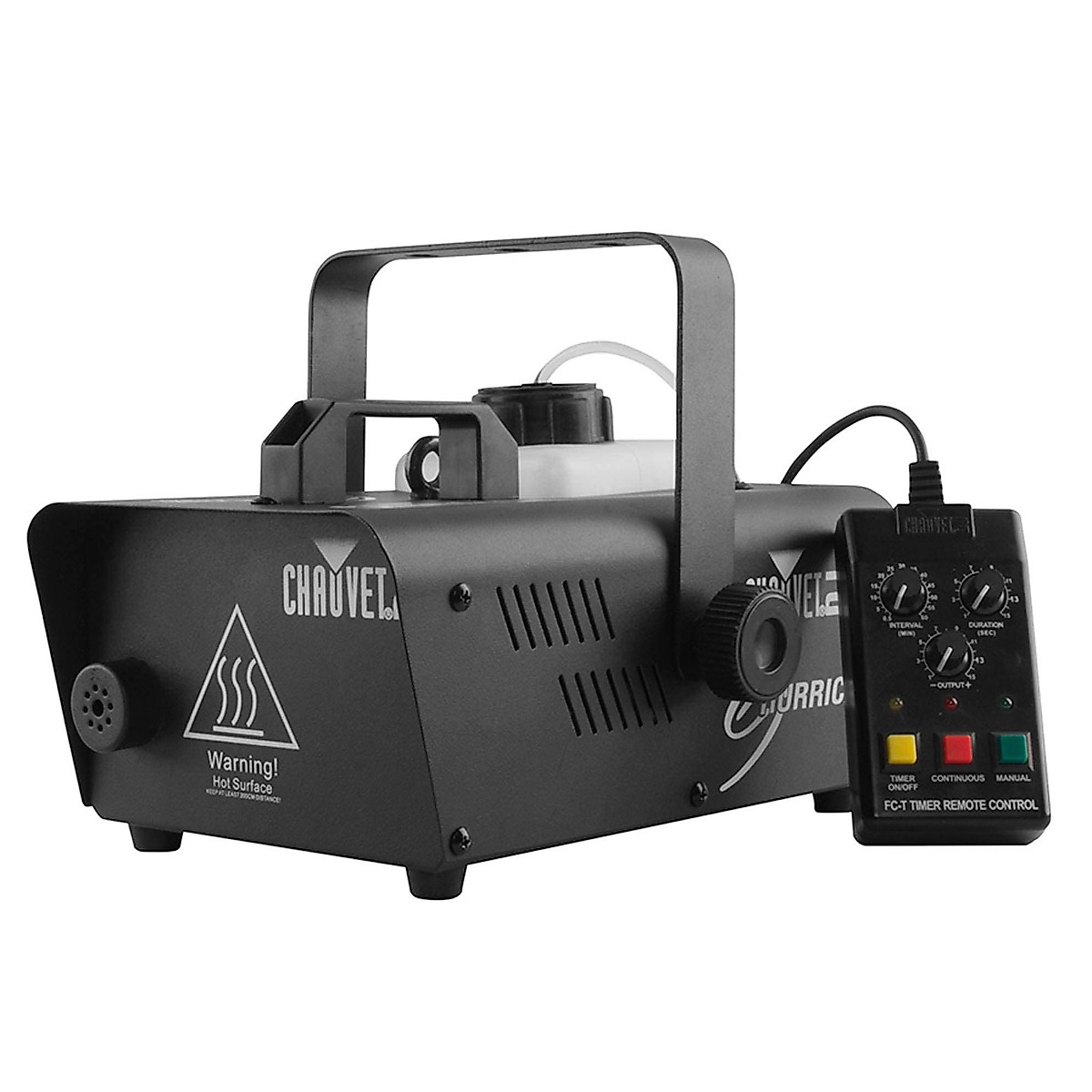 CHAUVET Hurricane H1200 Fog/Smoke Machine + FC-W Wireless Remote + FJU Fog Fluid