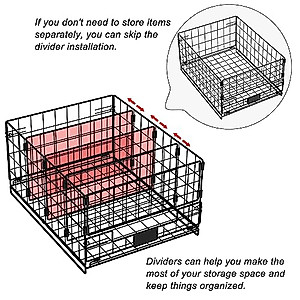Lyuwanxian 3-Tier Stackable Closet Organizers and Drawer Storage Shelves, Removable 3 Dividers, Stackable & Foldable Design with Nameplate for Closet, Wardrobe, Laundry Room and Shelves