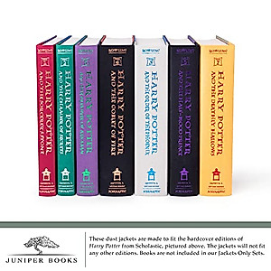 Juniper Books Harry Potter Castle and Owl Neutral Edition DUST Jackets ONLY | Custom Dust Jackets for Your 7-Volume Hardcover Harry Potter Book Set published by Scholastic | Books NOT Included