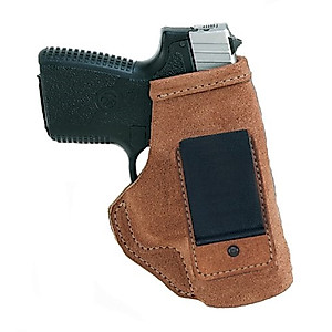 Galco Stow-N-Go Inside The Pant Right Hand Holster for S&W M&P Shield with Lasermax Centerfire, Natural