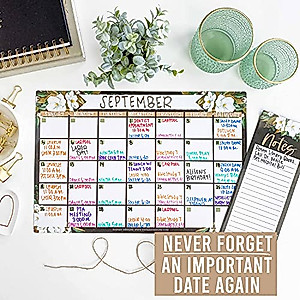 Magnolia Large Magnetic Calendar for Fridge Dry Erase Board for Refrigerator - Magnetic Fridge Calendar Dry Erase Magnetic Whiteboard Calendar, Magnetic Dry Erase Calendar for Fridge Planner Magnet…