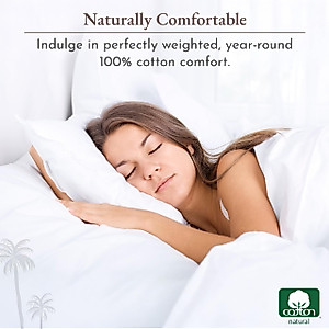 California Design Den Natural 100% Cotton Sheets Full Size Bed Set with Deep Pockets - Soft Sateen Weave, Durable and Cooling Full Size Bed Sheets - White