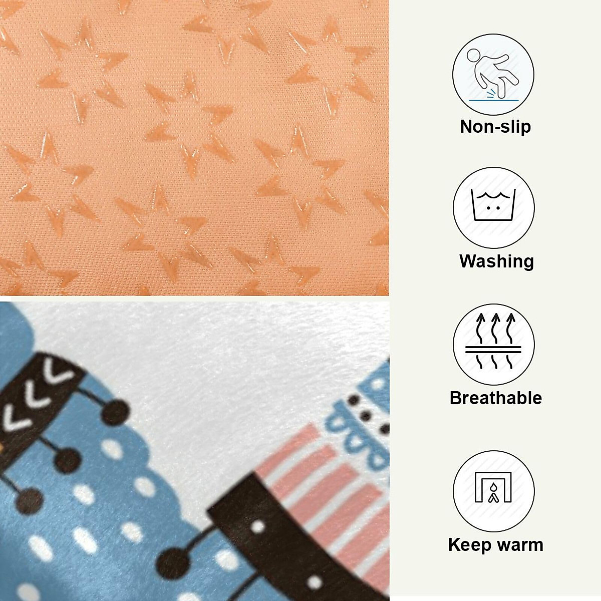 YETTASBIN Cute Llama Crate Pet Bed, Portable Washable Dog Cat Mat, Soft Comfortable Pet Mattress with Non-Slip Bottom for Dogs Cats Sleeping, 24 x 18 Inch