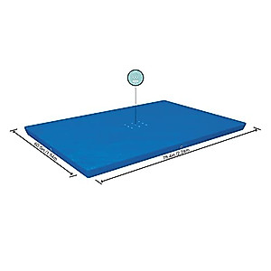Bestway Flowclear Swimming Pool Cover for Rectangular Steel Pro Pools, Multiple Sizes
