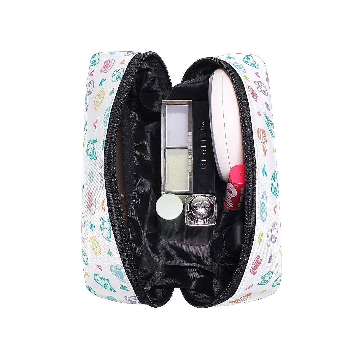 Cosmetic Bag Portable and Suitable for Travel Animal Crossing Pattern Makeup bag with Zipper Pencil Bag Pouch Wallet