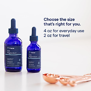 Trace Minerals Ionic Magnesium - Liquid Ionic Magnesium to Support Immune, Brain & Heart Health - Supplement to Aid Energy & Vitality - Supplement with Magnesium & Sodium - 4 fl oz (30 Servings)