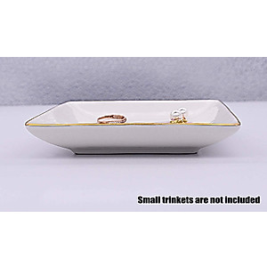 Topthink Gift for Mother of the Groom From Bride-You Loved Him First,You Held Him First-Thank You New Mom - Wedding Gift - Bridal Shower Gift- Ceramic Jewelry Holder Ring Dish Trinket Box Tray