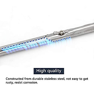 Hongso Grill Parts for Charbroil 466242815 466242716 466242715 463276016 463242716 Models, 17" Grill Grates 3 Pack Heat Plates Burner Tubes Carryover Tubes and Burner Rear Support Brace Included