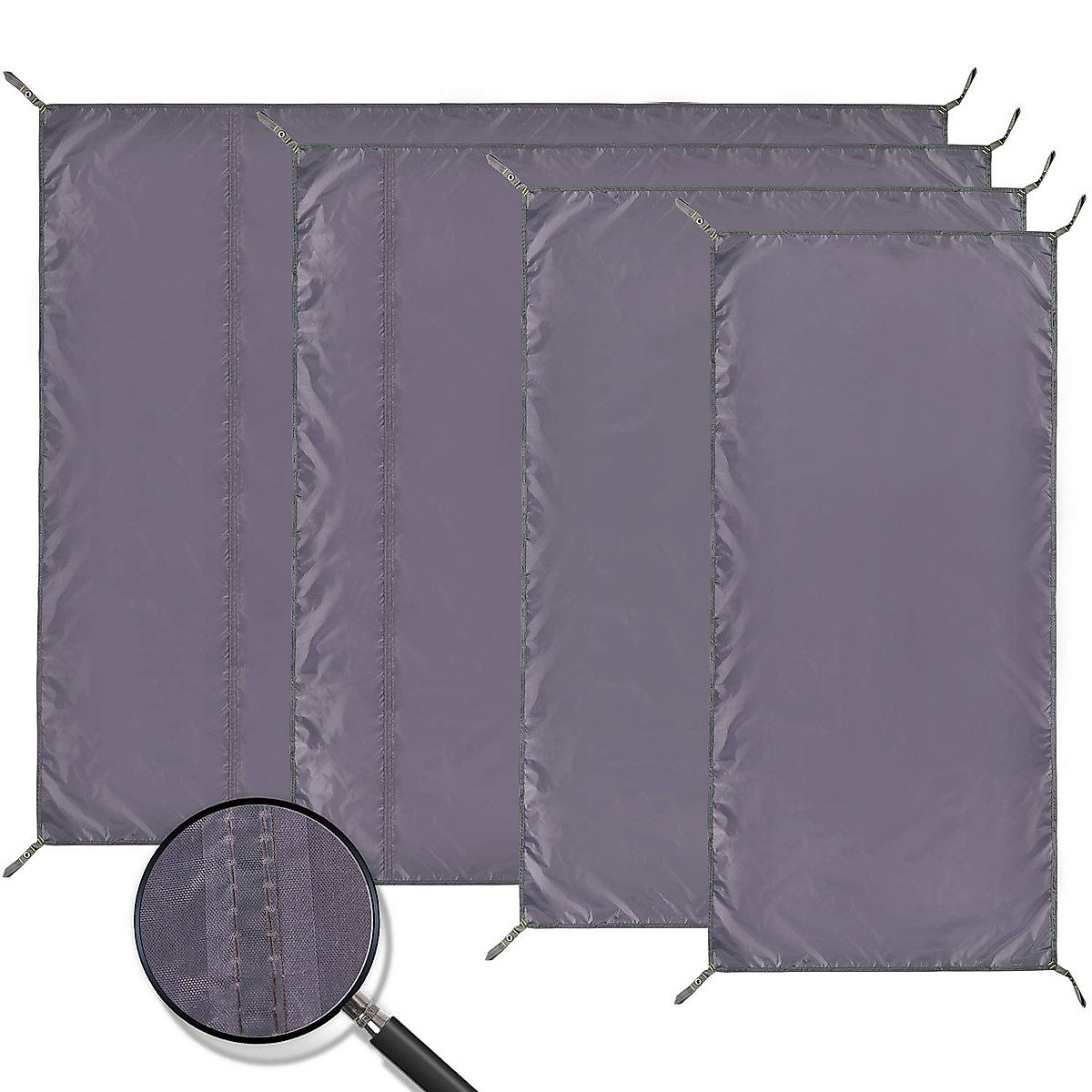 REDCAMP Waterproof Camping Tent Tarp - 95"x83", 4 in 1 Multifunctional Tent Footprint for Camping, Hiking and Survival Gear, Lightweight and Foldable