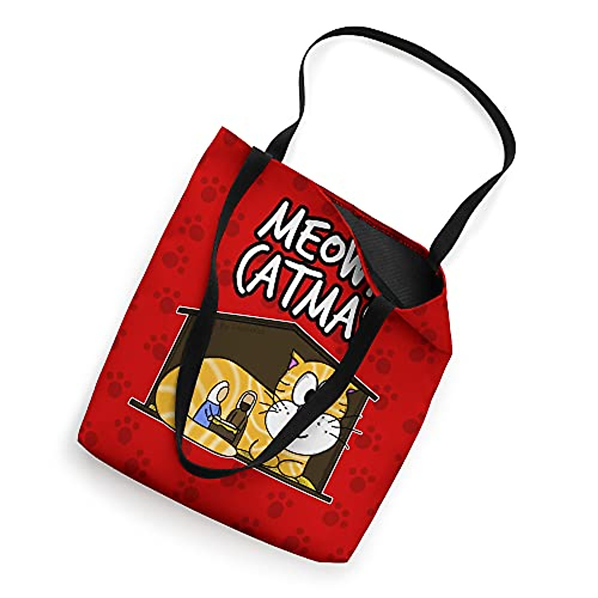 Meowy Catmas Cat Nativity Christmas 2021 Christian Funny Tote Bag