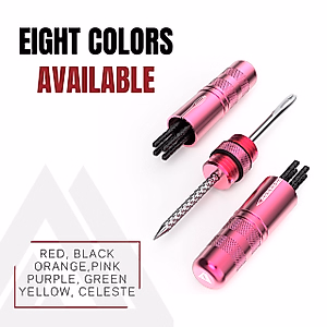 KOM Cycling Tubeless Tire Repair Kit for Bikes – Pink and Iridescent Bundle! Fixes Mountain Bike and Road Bicycle Tire Punctures – Includes Tire Repair Fork and Reamer, 8 Bacon Strips.