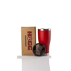 Hogg Modern Curve 30 oz Tumbler - Red, Powder Coated Tumbler, Bulk Tumblers with Lids and Straws, Engravable Blanks, Powder Coated Tumblers for Laser Engraving, Etching, Vinyl, DIY
