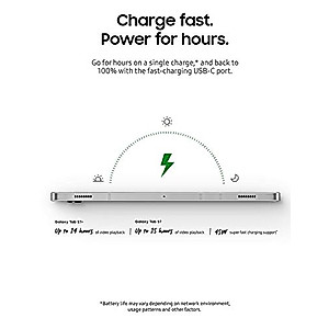 Samsung Galaxy Tab S7+ Wi-Fi, Mystic Silver -256 GB (Renewed)