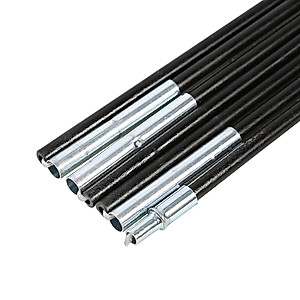 Tent Pole, 3. Fiberglass Camping Tent Support Rod Frames Portable Lightweight Fiber Glass Camp Tarp Bar Double Tent Pole for Outdoor Camping Hiking Fishing Backpacking